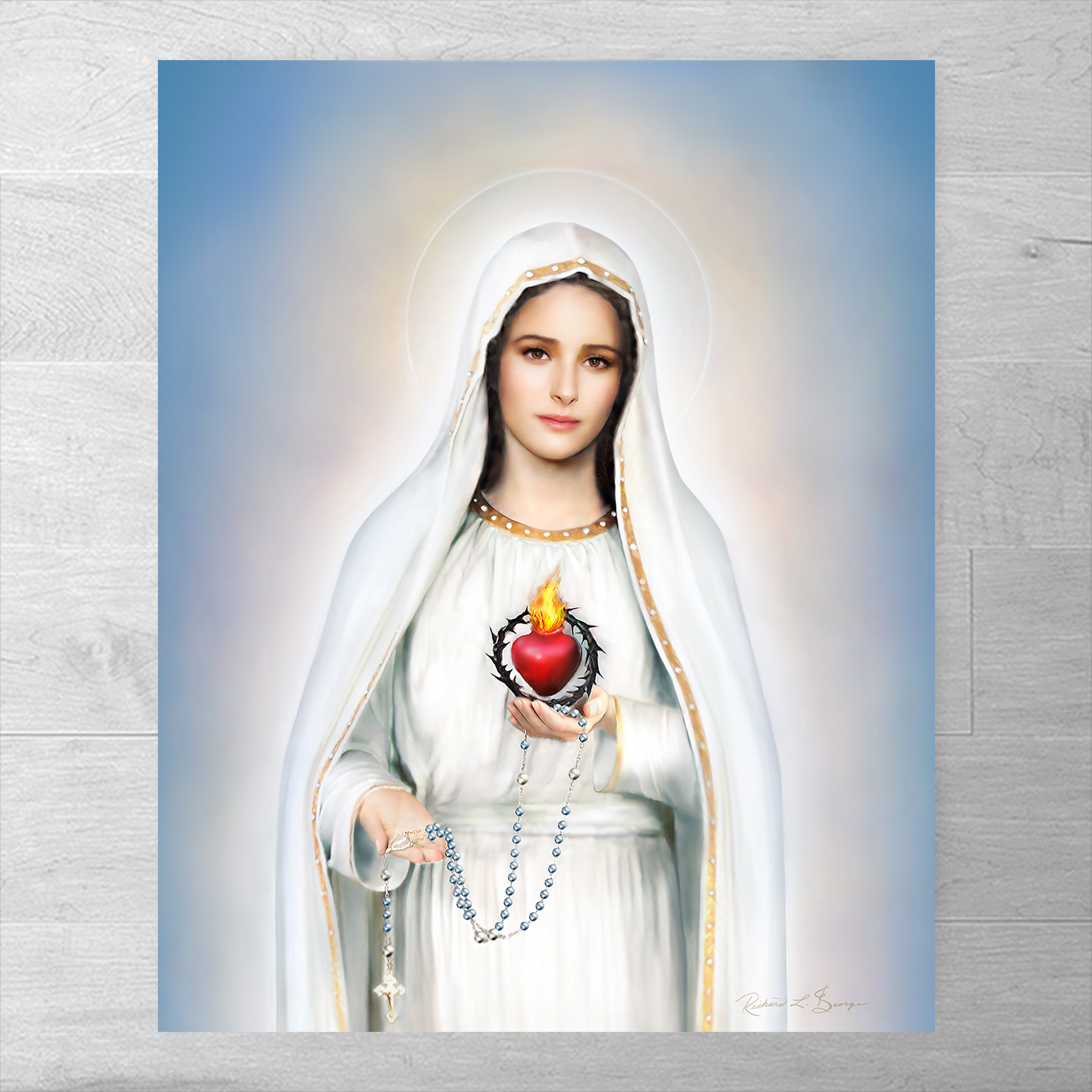 Our Lady of Fatima, Immaculate Heart Art Print – RL George Studio